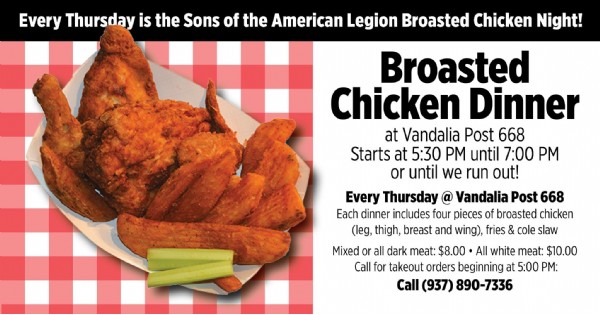 Broasted Chicken Dinner