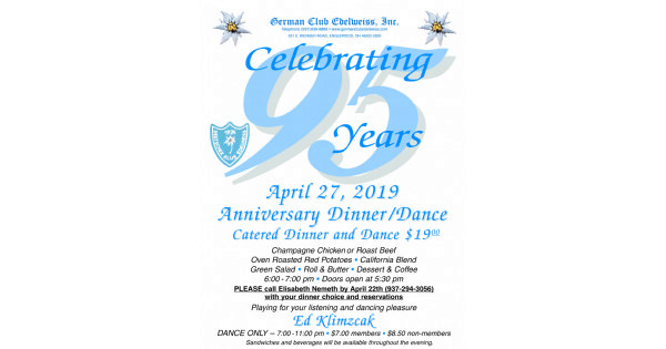 German Club Edelweiss 95th Anniversary Ball