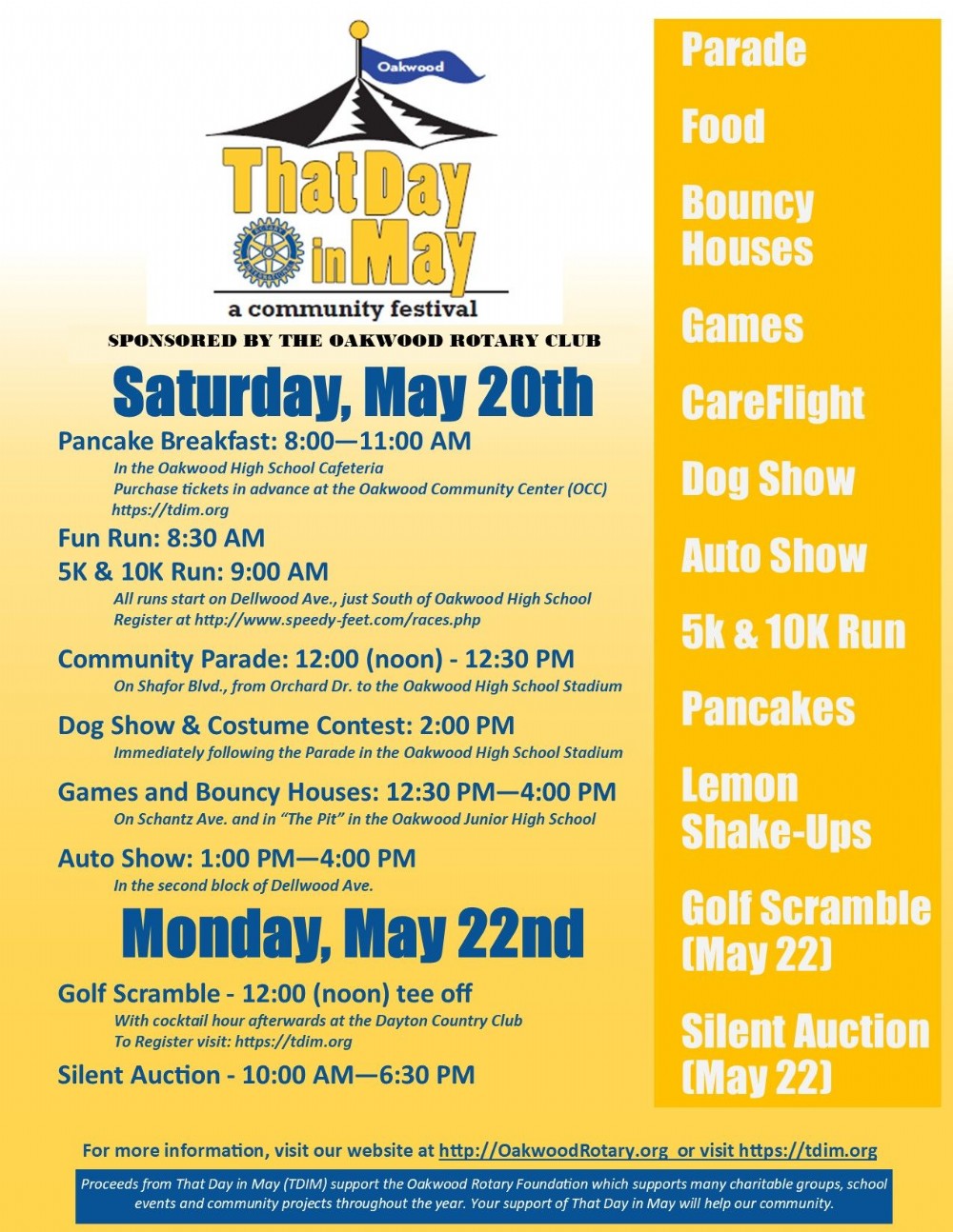 That Day In May Community Festival in Oakwood